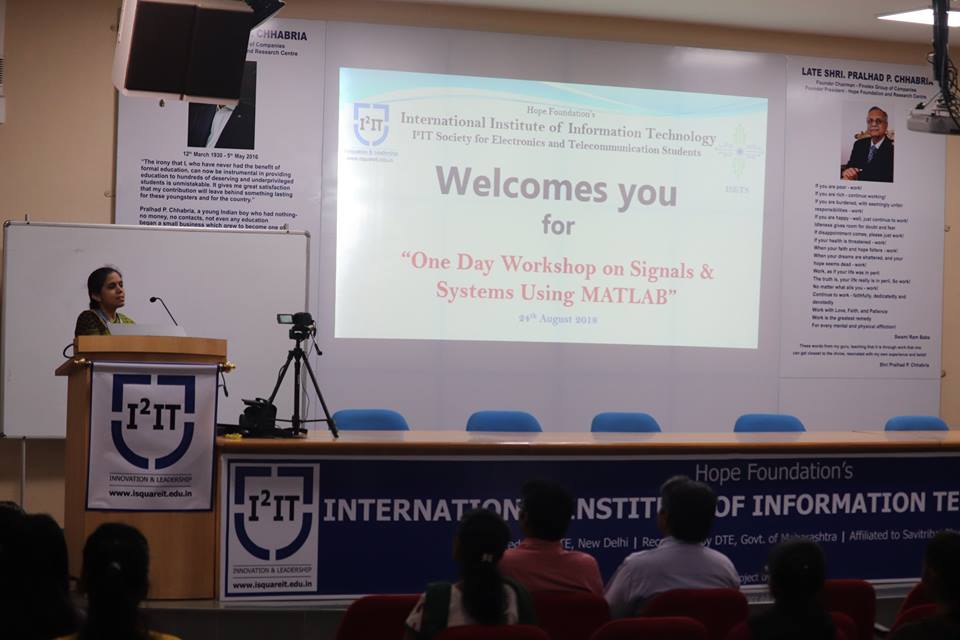 One Day Workshop on Signal & Systems Using MATLAB® – Engineering ...